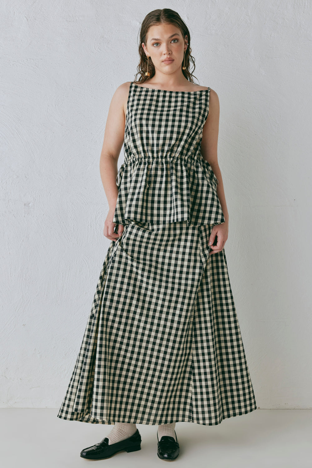 Indi Top Black Check – VRG GRL