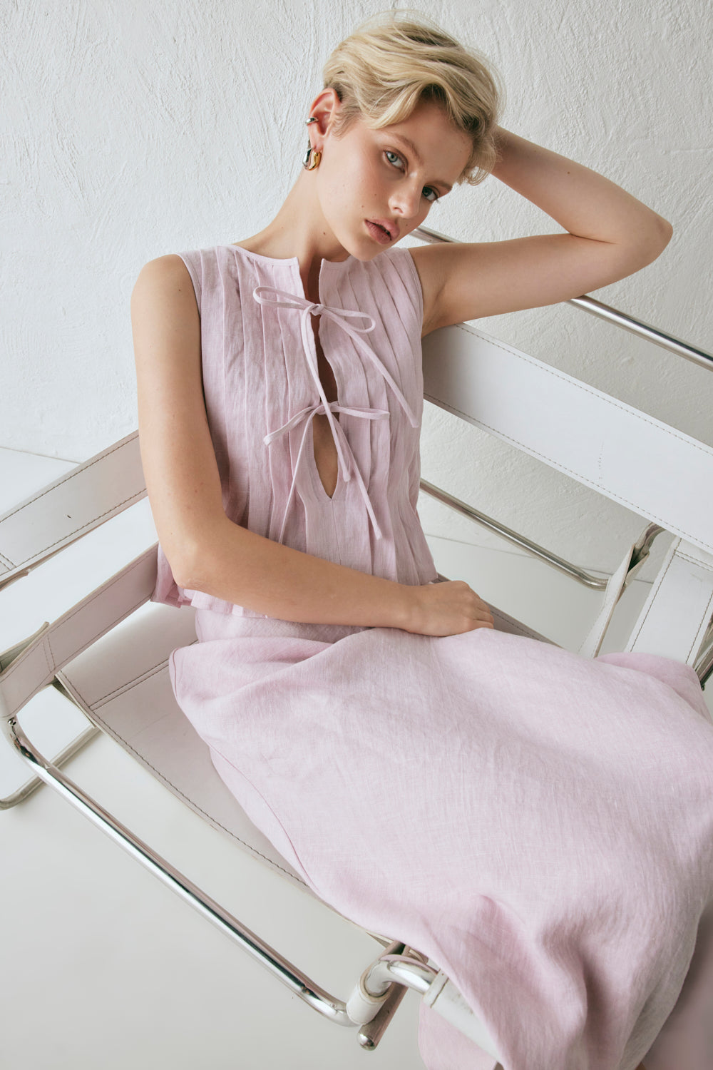 Valeria Linen Top Musk – VRG GRL