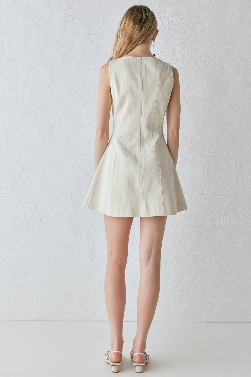 Chloe Mini Dress Oat – VRG GRL