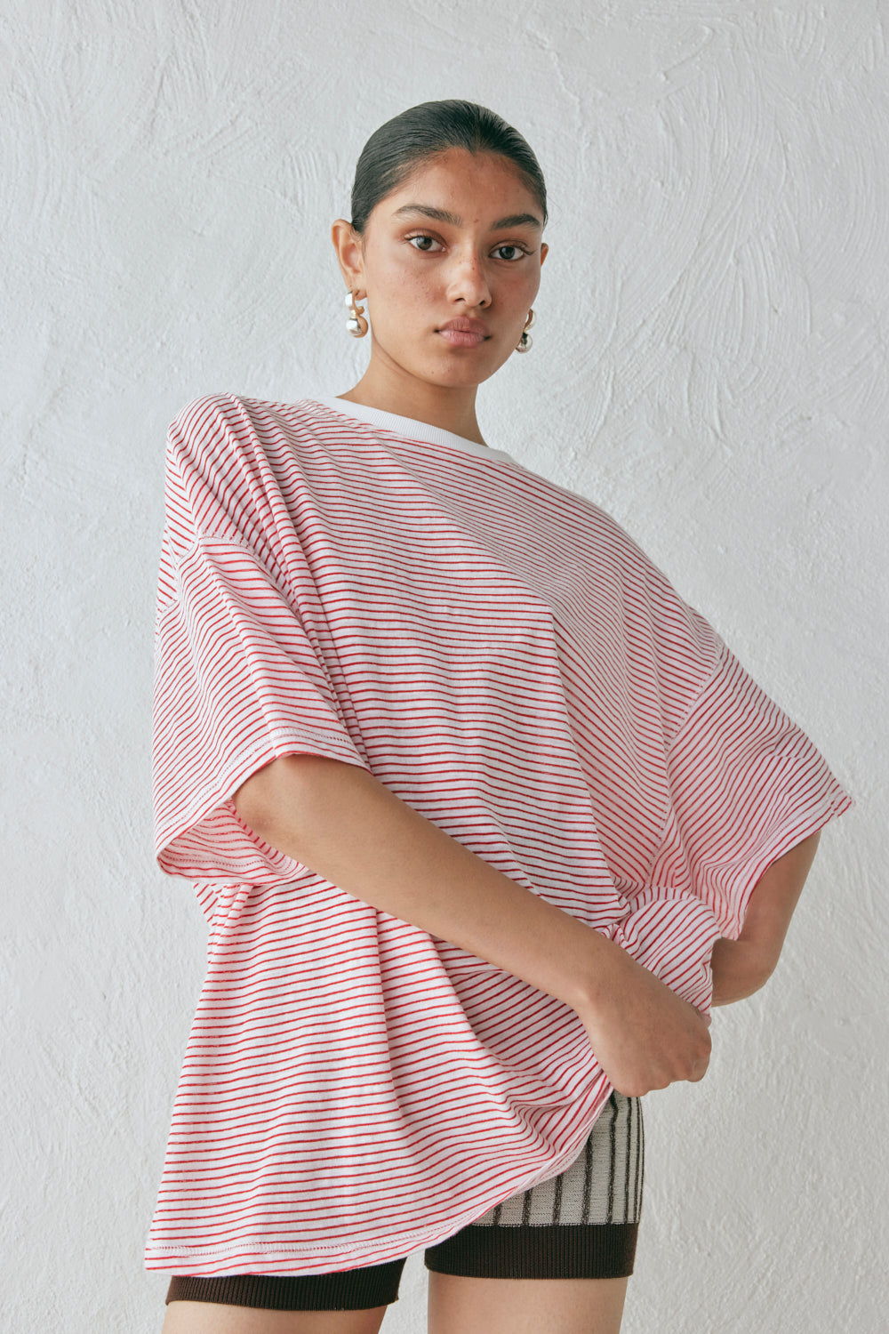 Willow Tee Red Stripe – VRG GRL