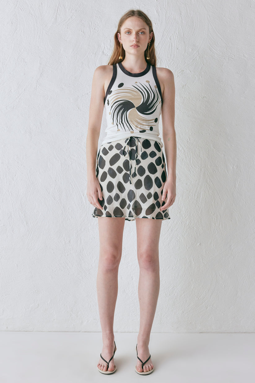 The Way to San Jose Bias Cut Mini Skirt Eni – VRG GRL