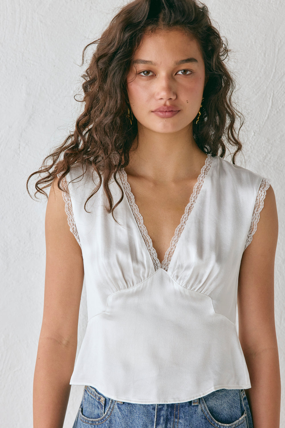 Vintage Lover Tie Back Top White – VRG GRL