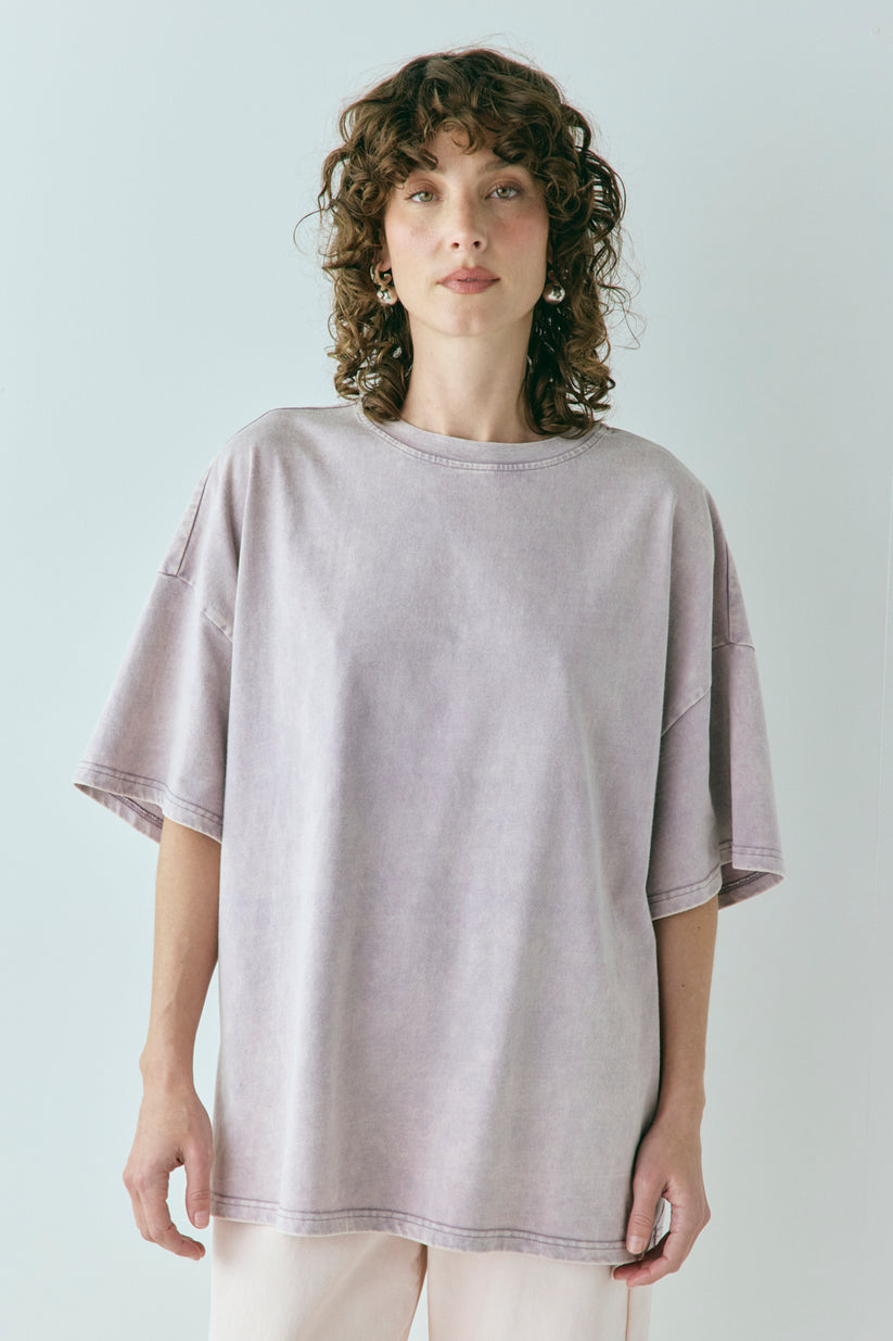 Willow Tee Chalk Mauve – VRG GRL