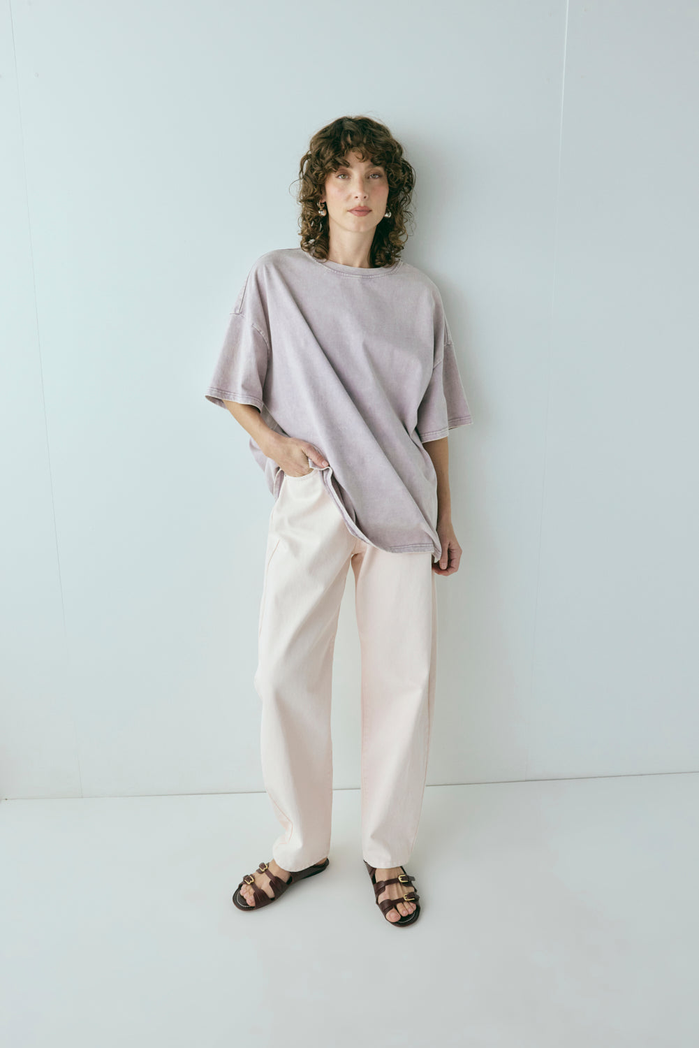 Willow Tee Chalk Mauve – VRG GRL