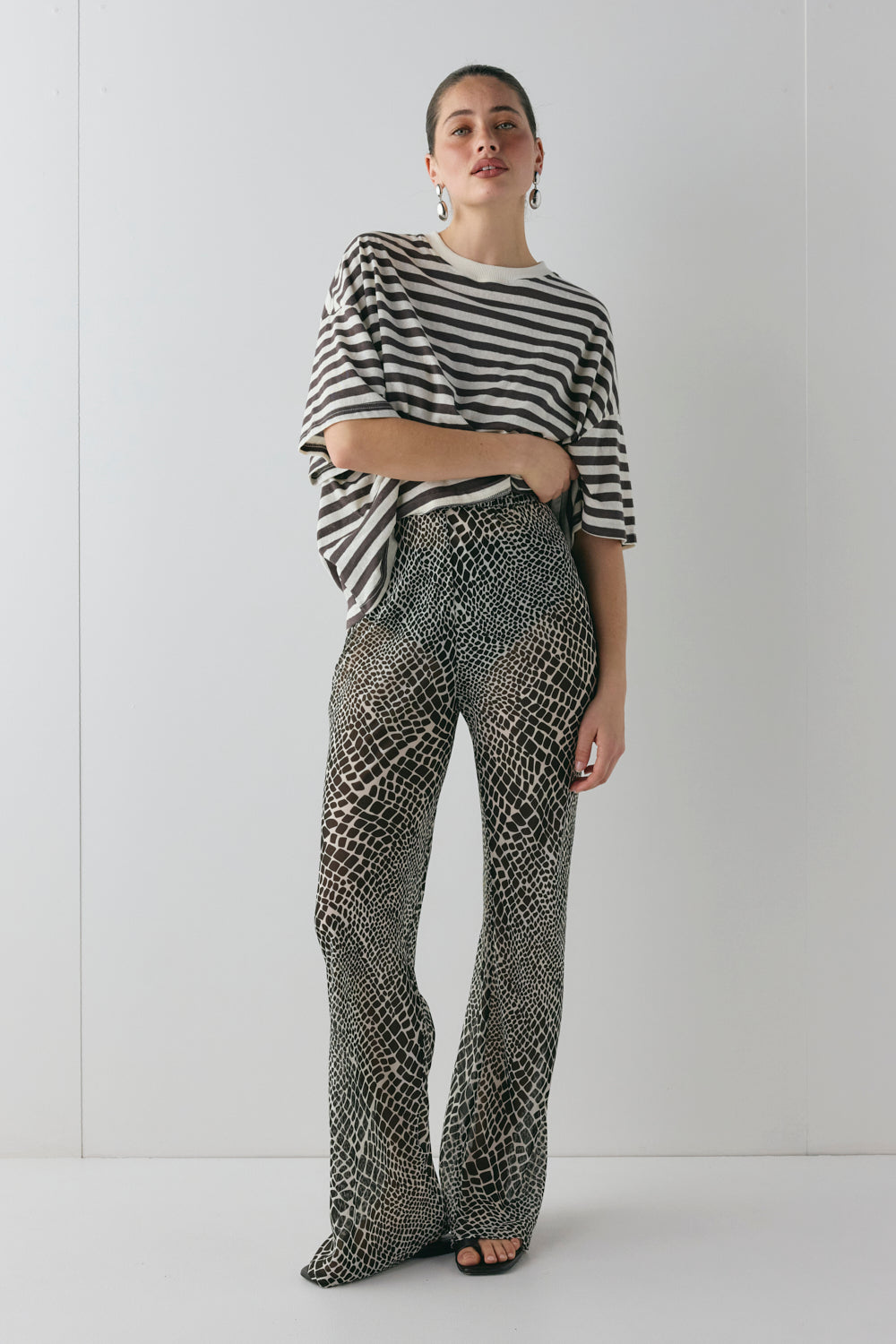 Remi Sheer Pants Croc – VRG GRL