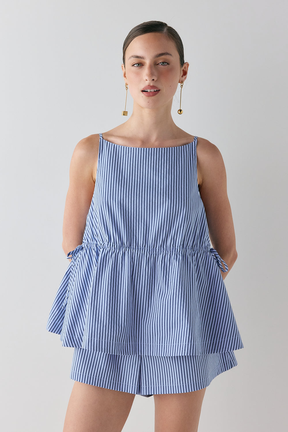 Indi Top Blue Stripe – VRG GRL