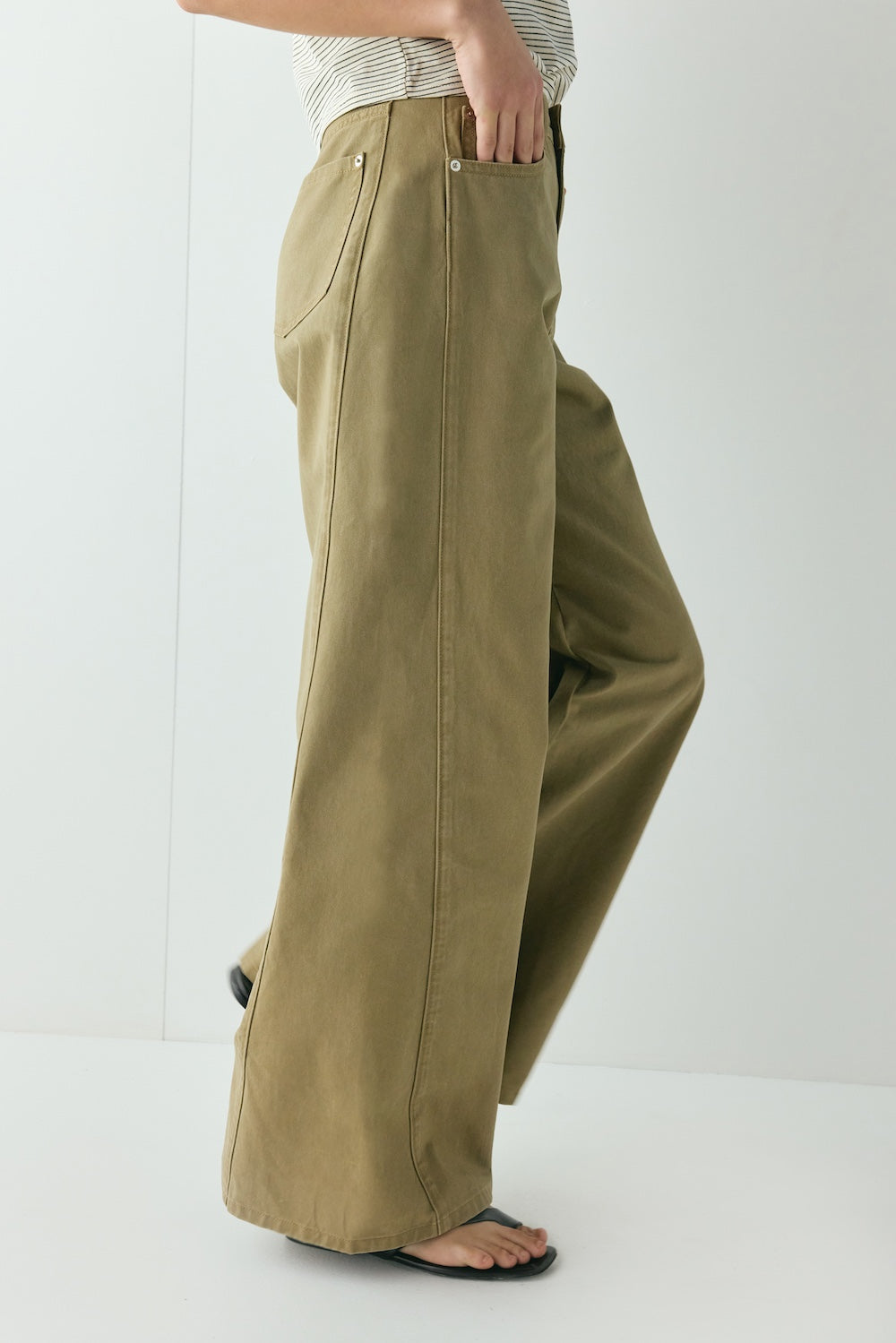 Hart Denim Jeans Khaki – VRG GRL