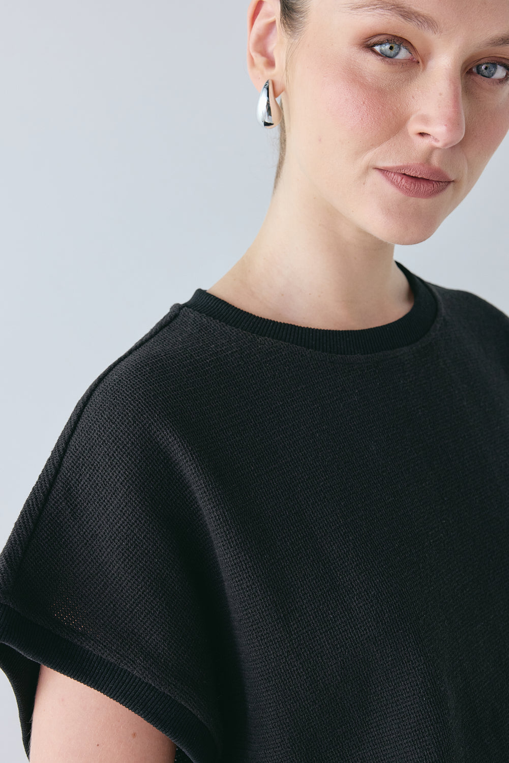 Lori Waffle Tank Black – VRG GRL