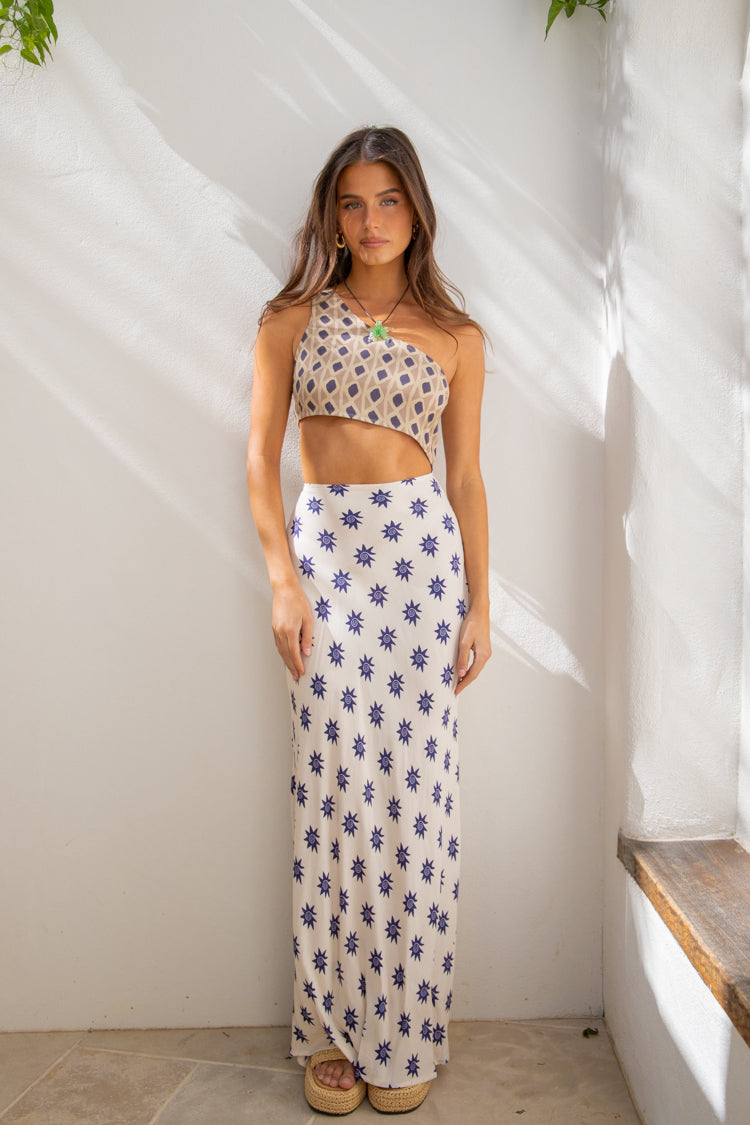 Ray Of Sun Bias Cut Maxi Dress Soleil – VRG GRL